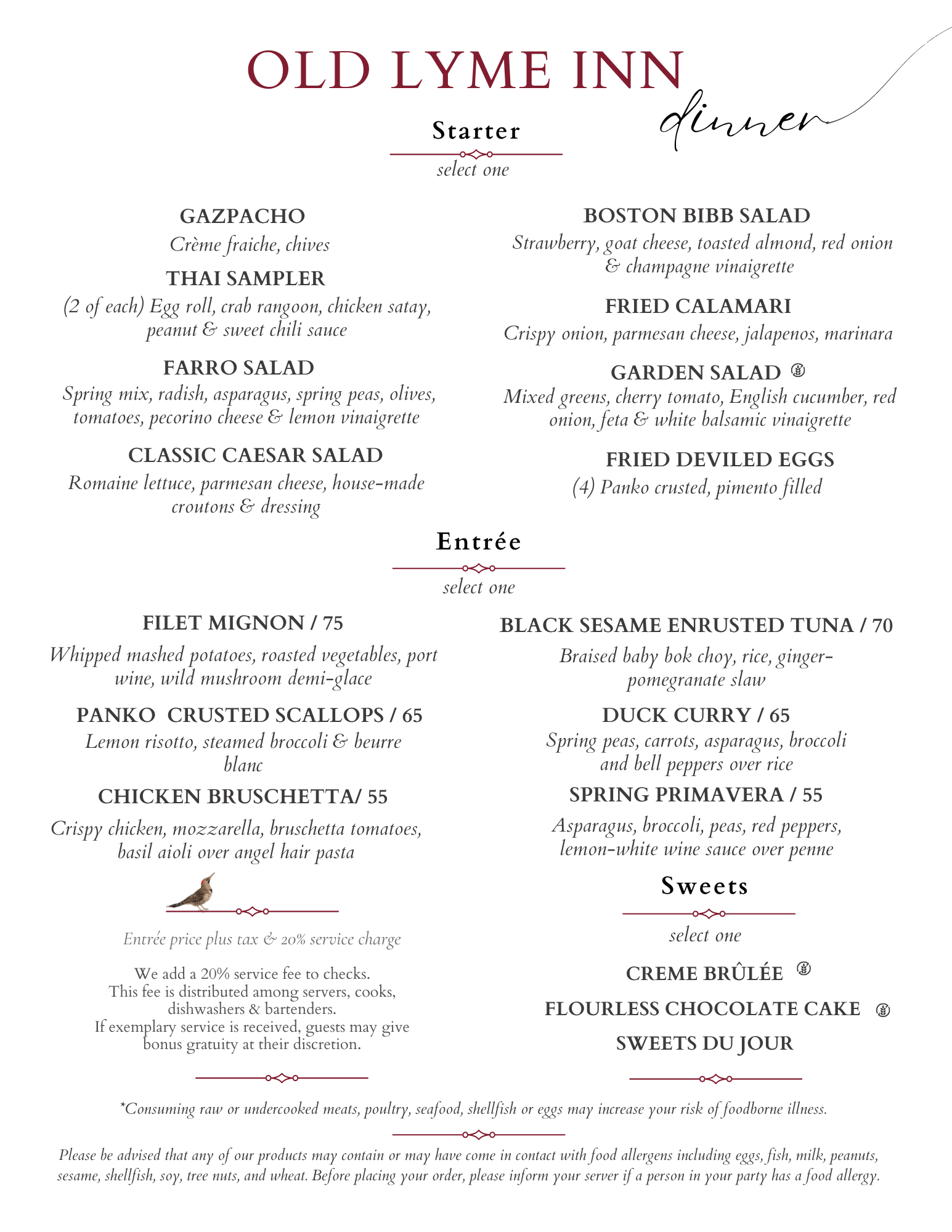 Old Lyme Inn in Old Lyme, Connecticut - Restaurant & Bar